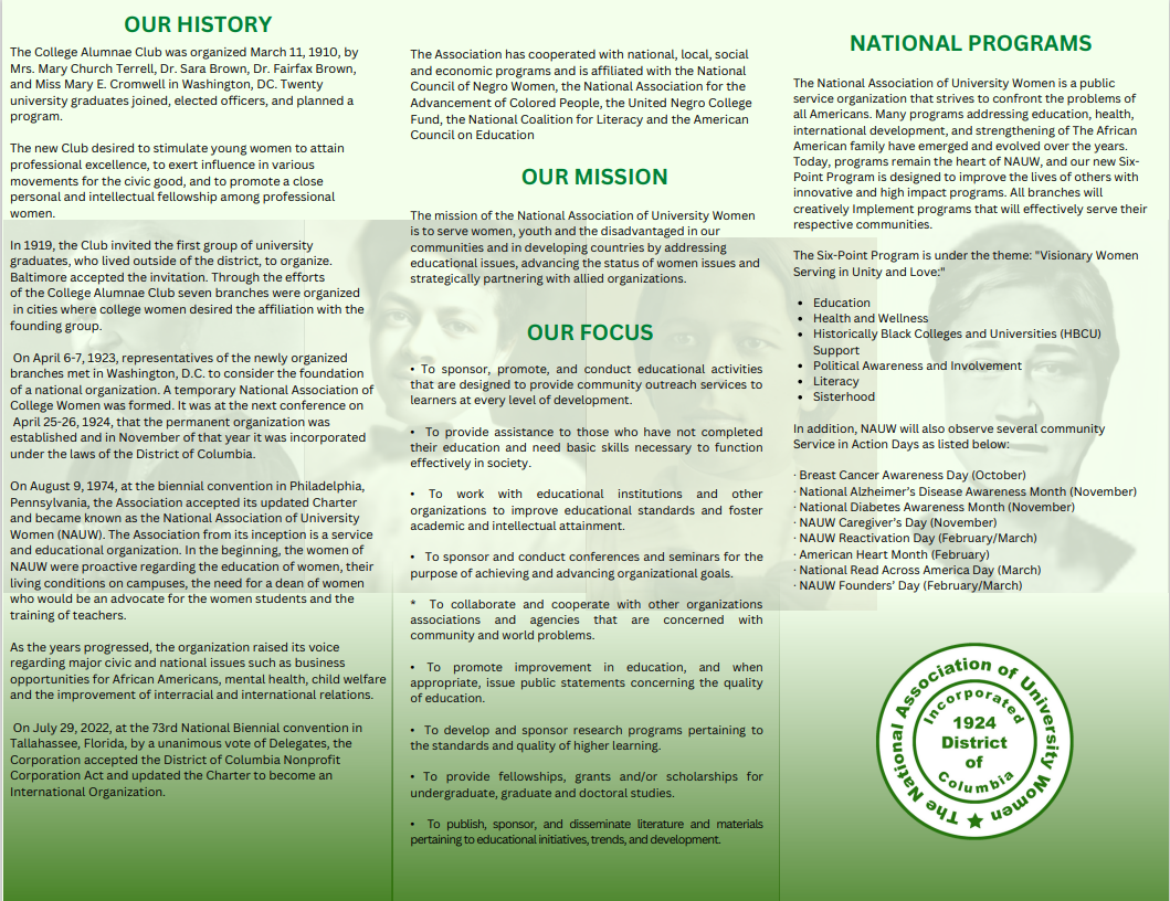 New Members Brochure